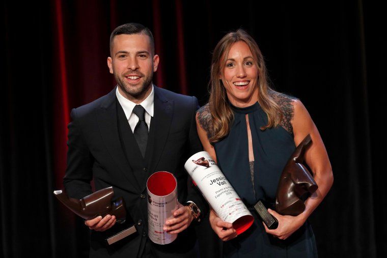 Jordi Alba i Jessica Vall, millors esportistes catalans del 2018
