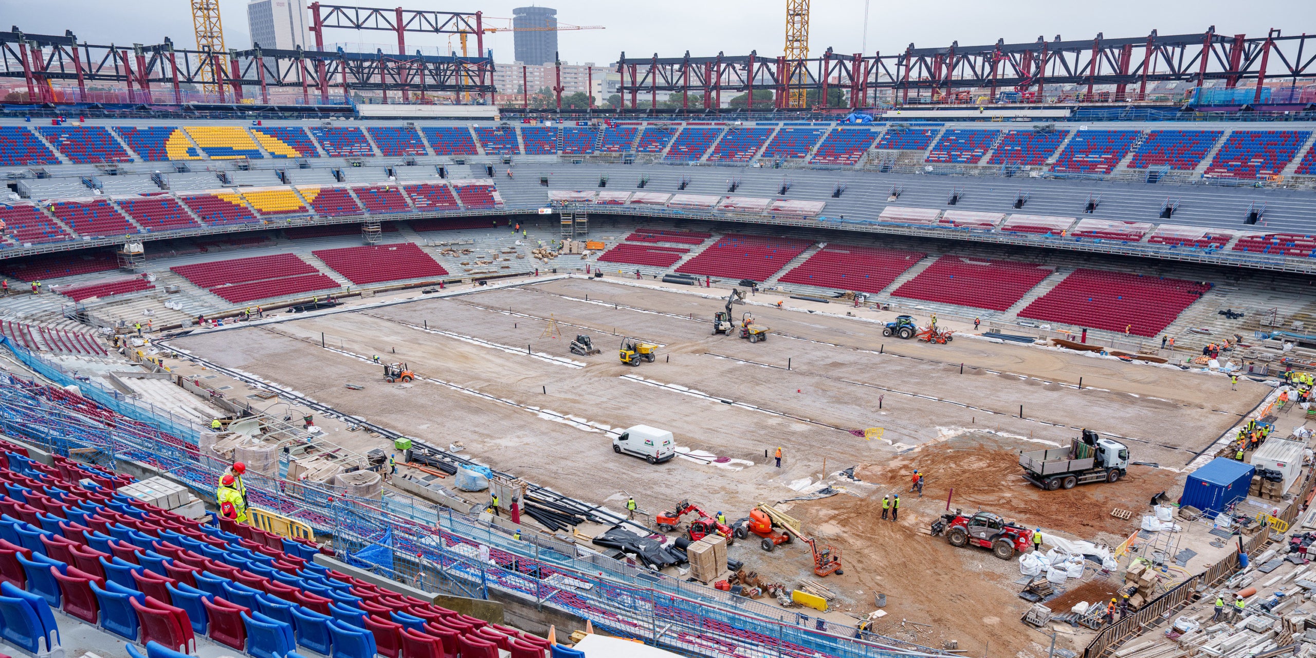 Ampliación de horarios para las obras del Camp Nou hasta el 30 de abril